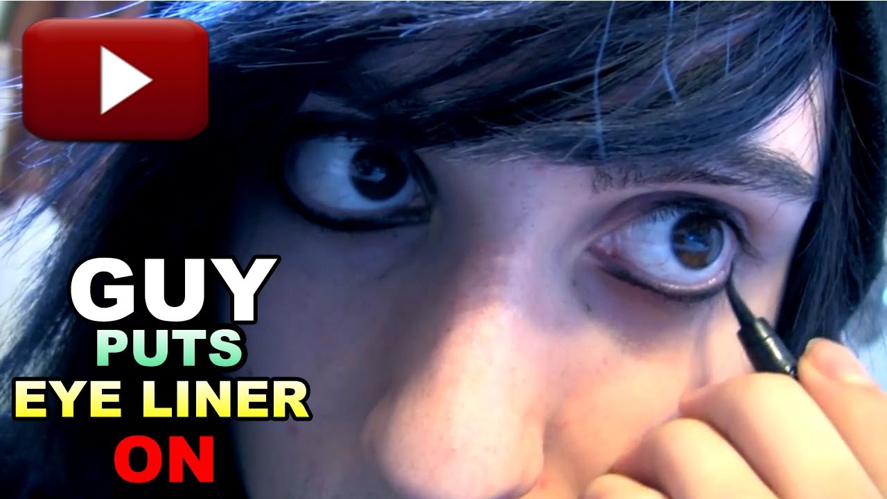 How To Apply Liquid Eyeliner ( For Guys ) (Tutorial Time EP#1)