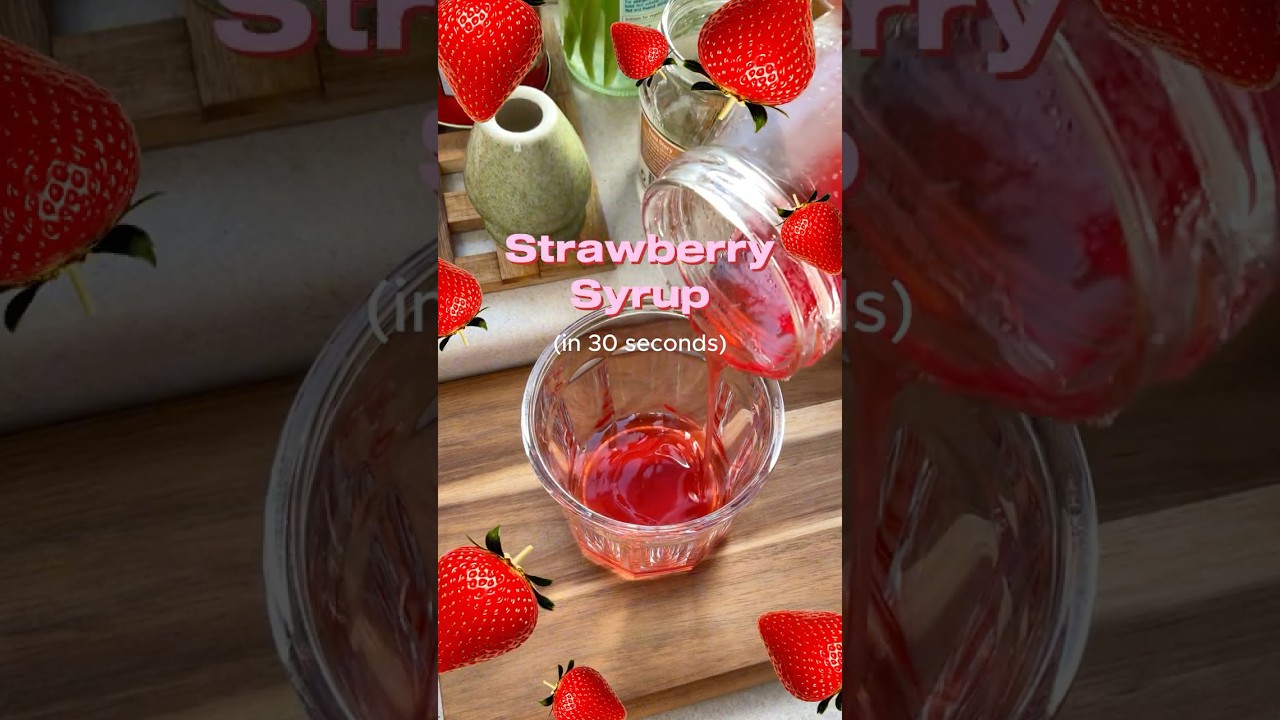 (fun!!) how-to strawberry syrup in 30 seconds