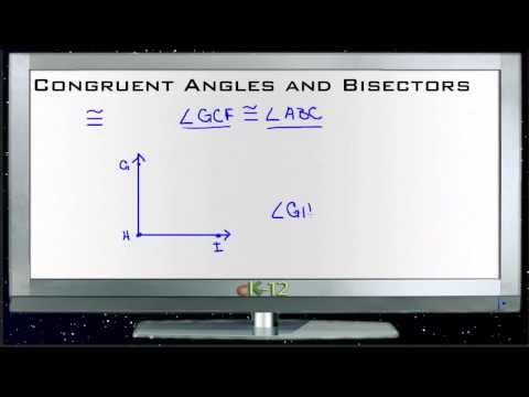Congruent Angles and Bisectors: Lesson (Basic Geometry Concepts)