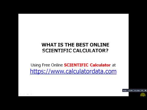 Online Scientific Calculator - What is the best online scientific Calculator?