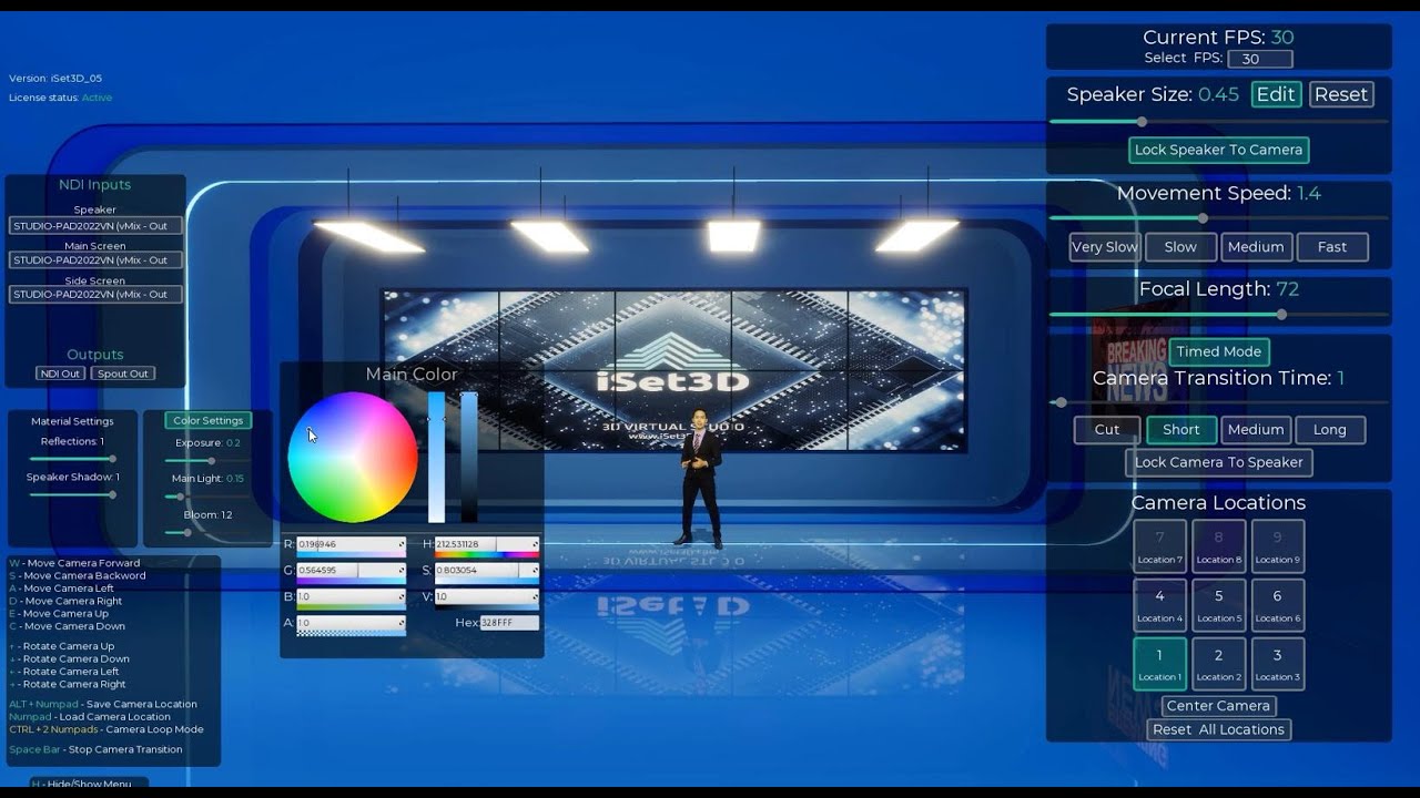 iSet3D 05 | 3D Realtime Virtual Studio Set