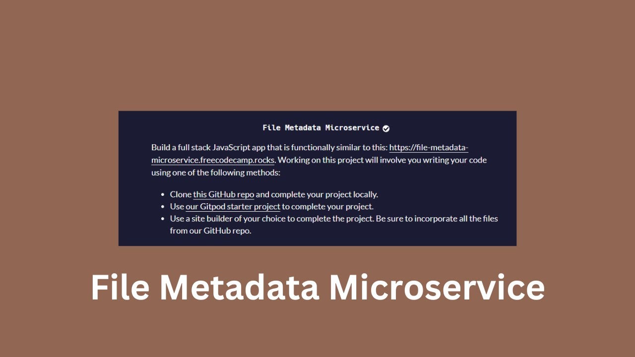 File Metadata Microservice