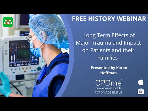 Trauma Care History Series Ep 1: Long Term Effects of Major Trauma and the Impact on Patients