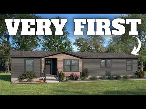 FIRST time I've seen a mobile home with this floor plan! Very Cool prefab house tour!