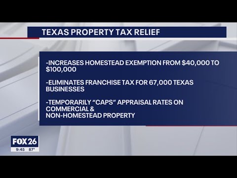 Texas The Issue Is: Property tax bill signed