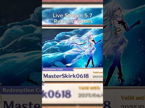Genshin Impact 5.7 live stream Redeem Code #genshinimpact #genshin #redeemcode #newcode #primogems