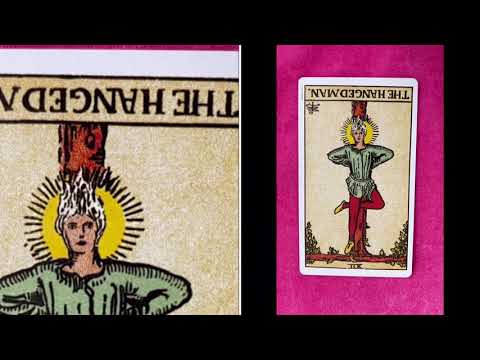 The Hanged Man- ⬇️Reverse meaning of major arcana tarot card in Hindi/English