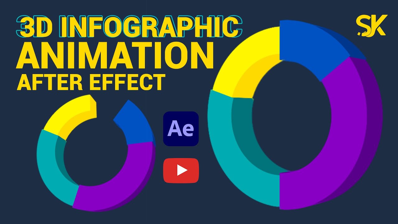 3D Infographic Animation \ After Effect Tutorial \ Part 1 \ #infographic #3danimation #aftereffects