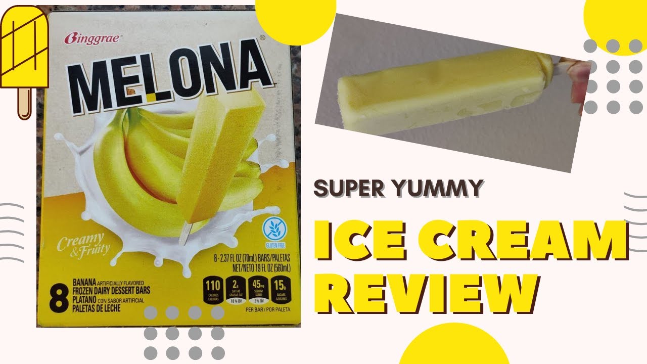 YUMMY MELONA Banana Ice Cream | Binggrae | First Impression & Honest Review