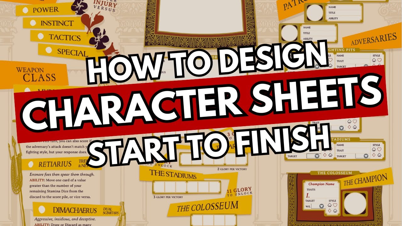 How to Design a TTRPG Character Sheet (Full Step-by-Step Process)