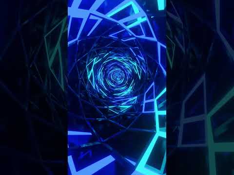 #short #abstract Background Video 4k Light Blue Geometric Metallic Tunnel VJ #LOOP NEON Calm #ASMR