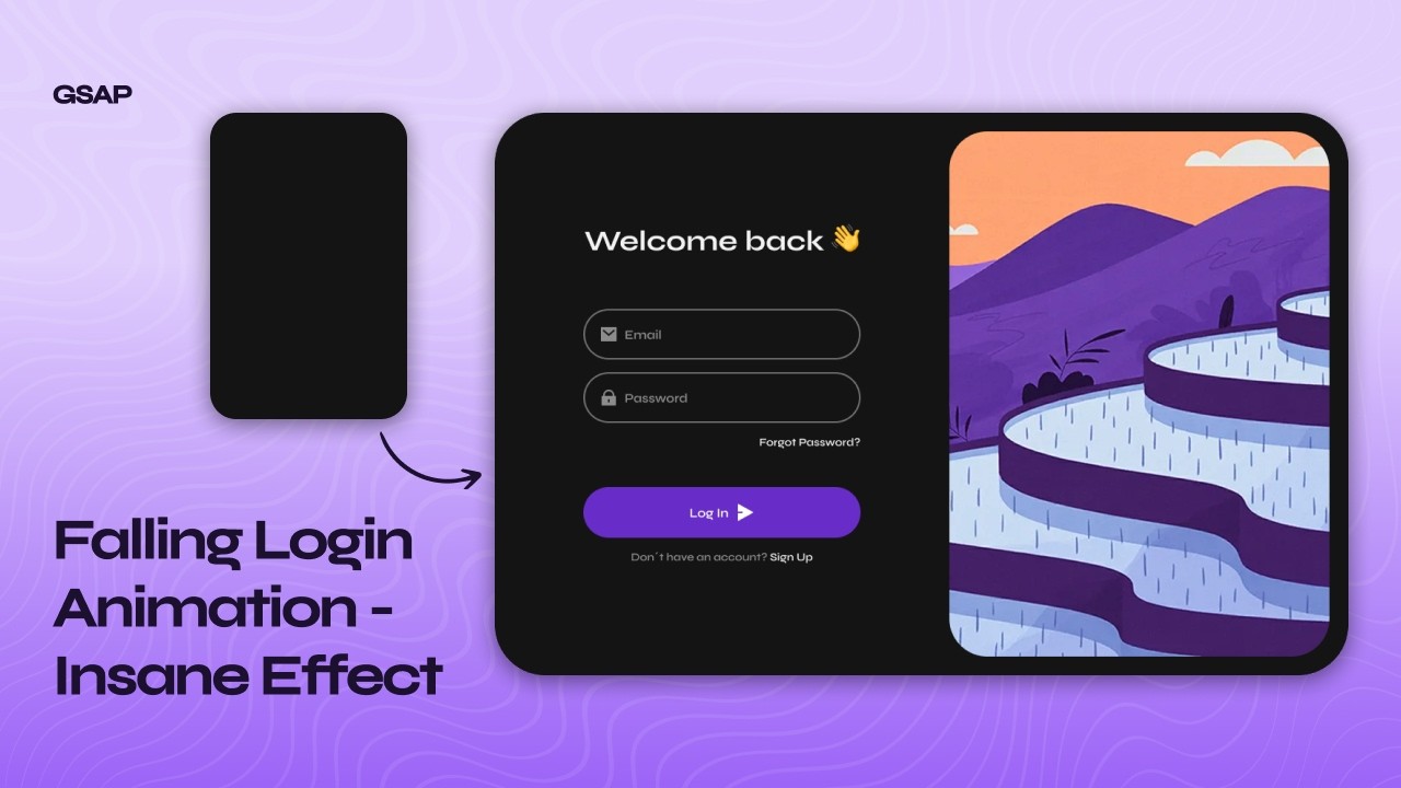 This Login Form Looks Unreal in GSAP Animation