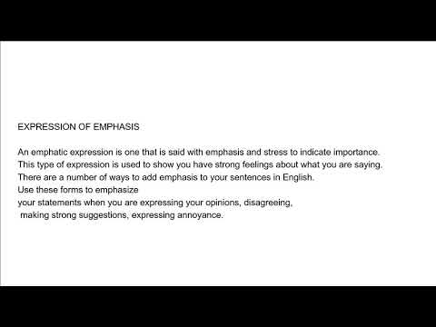 Linguistic 101 : Expression of assertion
