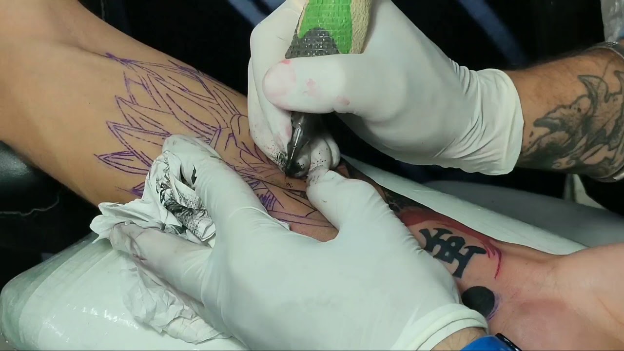 Tattoo Tutorial | Goku Tattoo Time lapse