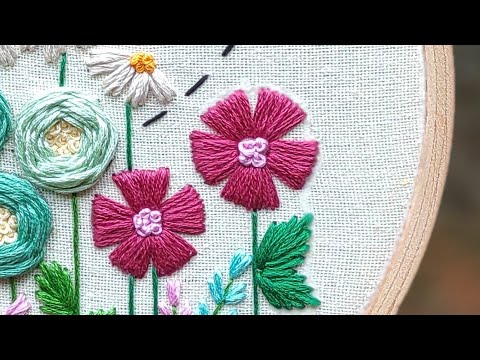 Easy Satin Flower Embroidery / Gossamer
