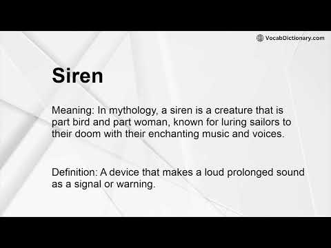 Siren Meaning