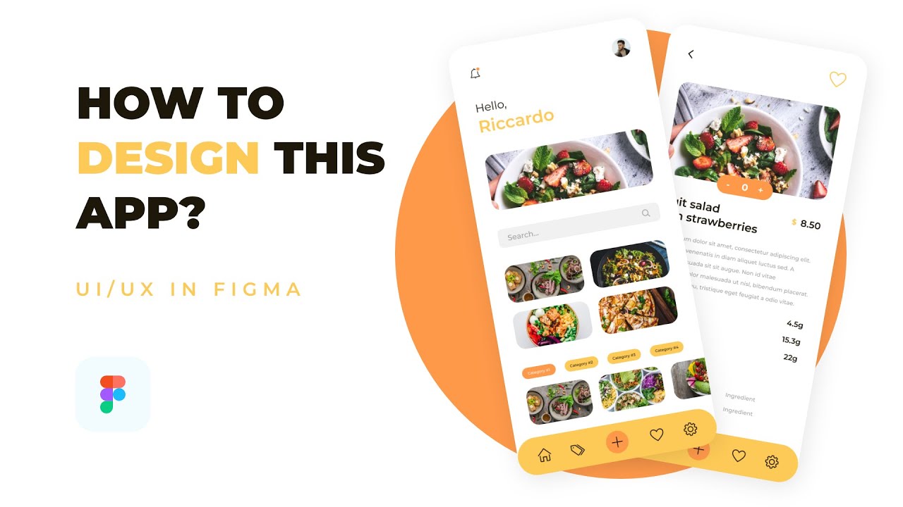 Food App UI/UX | Speed Design & Animations | Figma