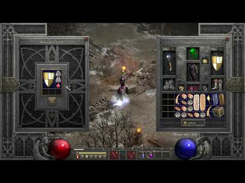 Diablo II Resurrected - 3 Socket Monarch - Socketing a White Monarch with the Horadric Cube - D2R