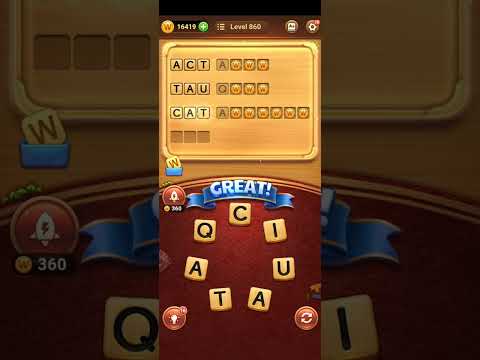Word Connect Puzzle Level 860 Walkthrough [Bonus Words & Answers] #shorts