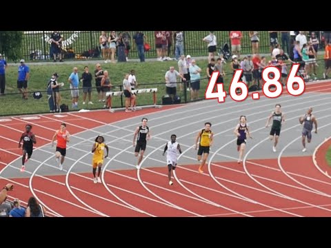Nehemiah Mills 46.86 - Close Race in Boys 400m Dash | 2025 OHSAA D1 State Meet