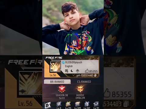Vloger piyush joshi free fire uid π₯π #shortsfeed #viral# #trending #shorts #video