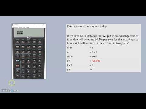 HP10bii+ Future value of an Initial Investment