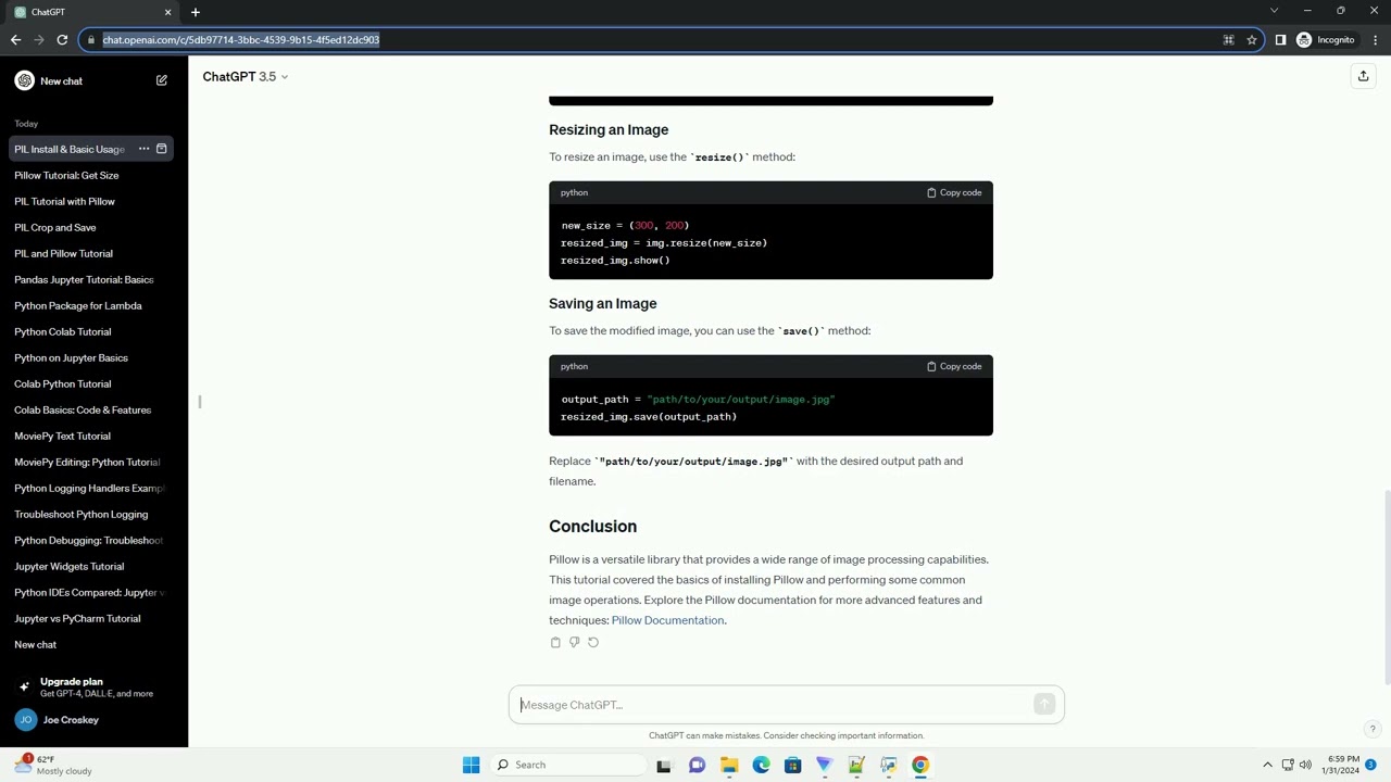 python pil image install