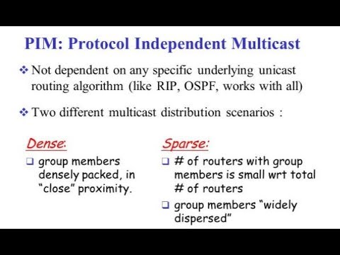 PROTOCOL INDEPENDENT MULTICAST (PIM )-(HINDI+ENGLISH)