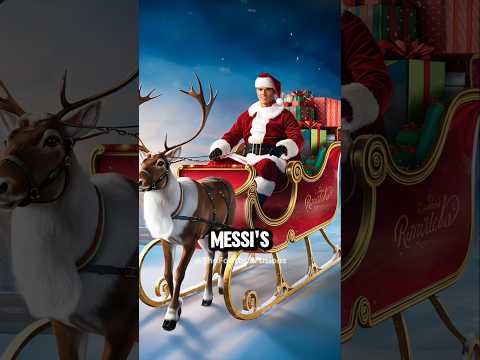 Santa Ronaldo Gifts Messi A Ballon D'or 🎁🎅