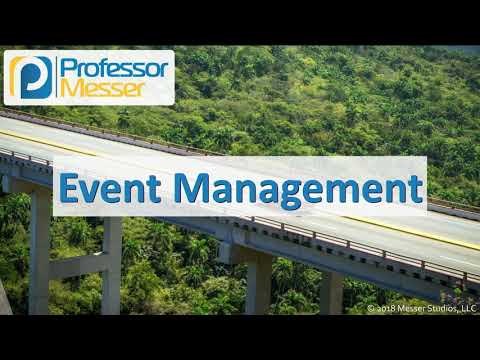 Event Management - CompTIA Network+ N10-007 - 3.3