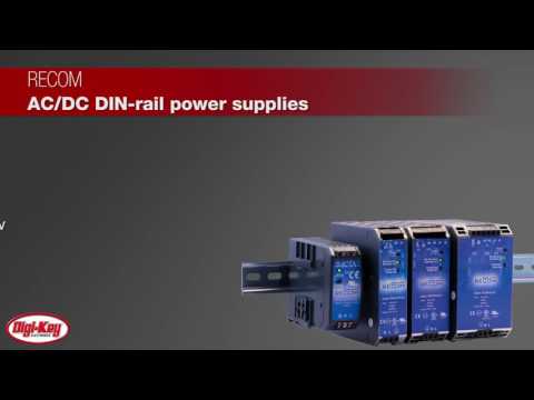 RECOM Power AC/DC DIN‐Rail Power Supplies | Digi-Key Daily