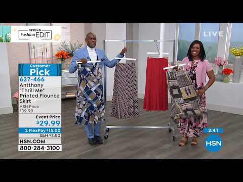 Antthony "Thrill Me" Printed Flounce Skirt