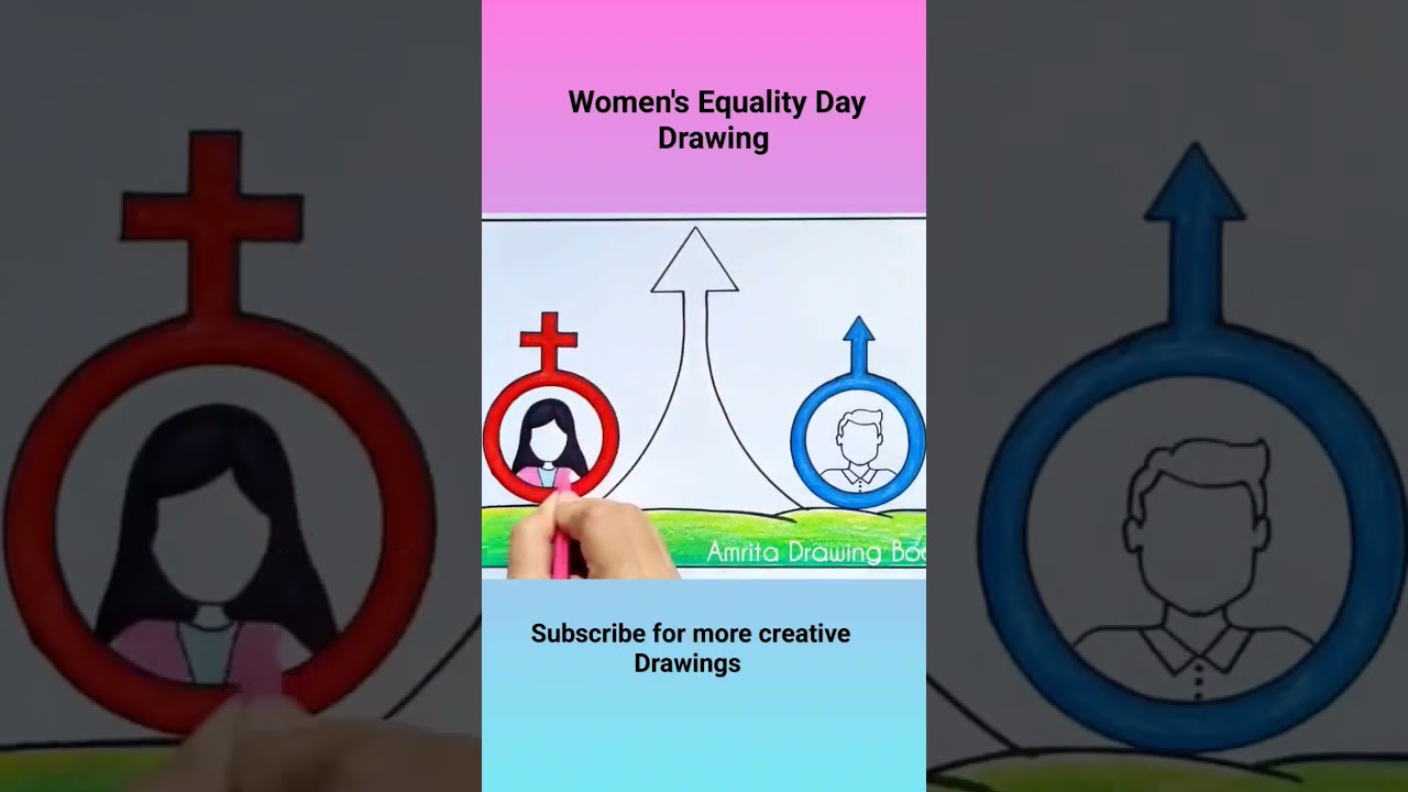 Women's Equality Day Drawing #shorts #womensequalitydaydrawing
