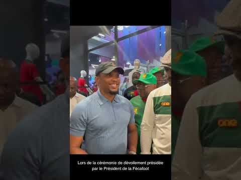 Qatar 2022 | President of Fecafoot Samuel Eto’o unveils Cameroon’s World Cup kit One All Sports 🇶🇦🇨🇲