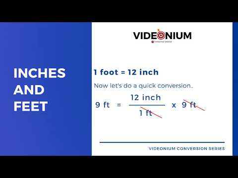 How To Easily Convert Inches (in) Into Feet (ft) & Feet Into Inches | Factor-Label Method