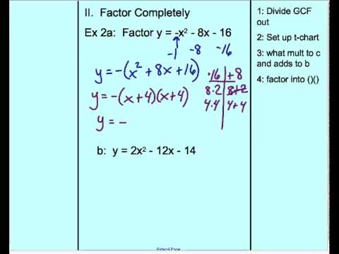 Factor Completely
