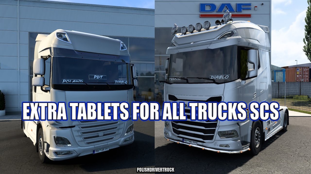 Extra Tablets for All Trucks scs V1.40 - ETS 2