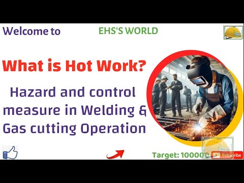 Hot Work, Safety in Welding and Cutting, Hazard & Control Measures in Welding Gas cutting,
