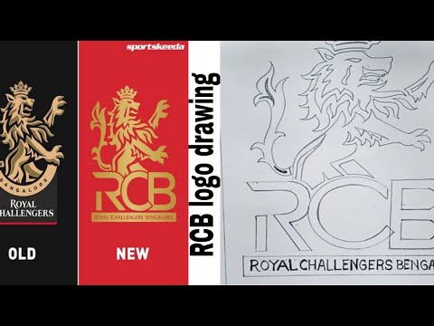 Drawing RCB/How to draw Royal challengers Bangalore logo/IPL logo drawing/RCB logo drawing easy