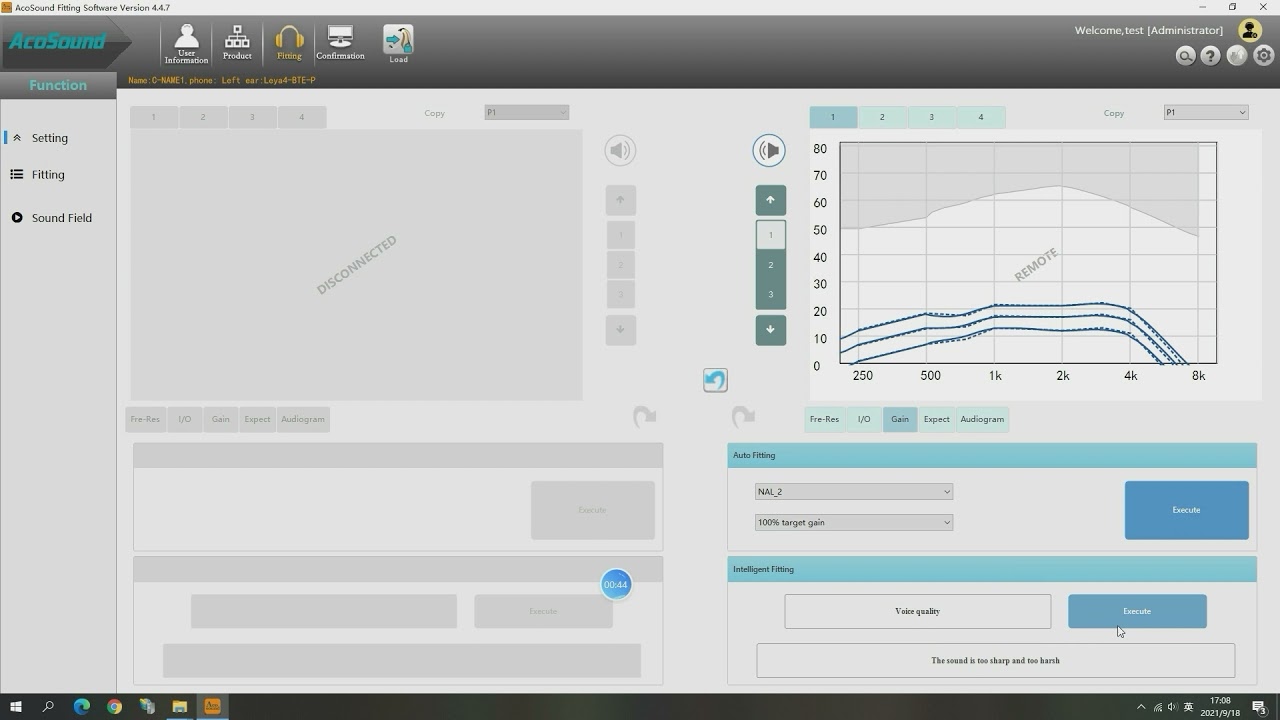 How to help end user to program AcoSound Remote fitting by service center