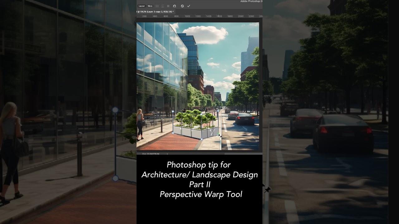 Photoshop tips for landscape architecture #landscapearchitecture #photoshoptutorial #architecture