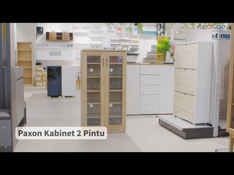Jual Informa Paxon Kabinet 2 Pintu Kaca Cokelat Terbaru | Ruparupa