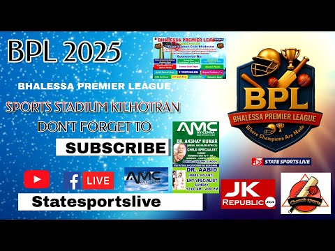 #live Bhalessa Premier League Season 1 BPL BPL 2nd Round dawood cricket club VS ELITE 11