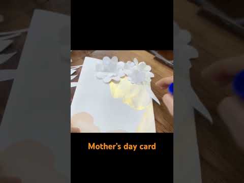 Mother’s Day card making , easy ,gift your mum a hand made card #drawing #mothersday #card#viral