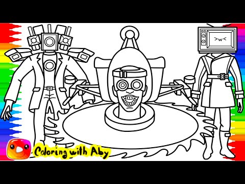 Skibidi Toilet - TV WOMAN & TITAN CAMERAMAN Coloring Pages / How to Color All New Bosses / NCS MUSIC