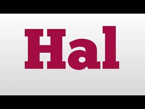 Hal meaning and pronunciation