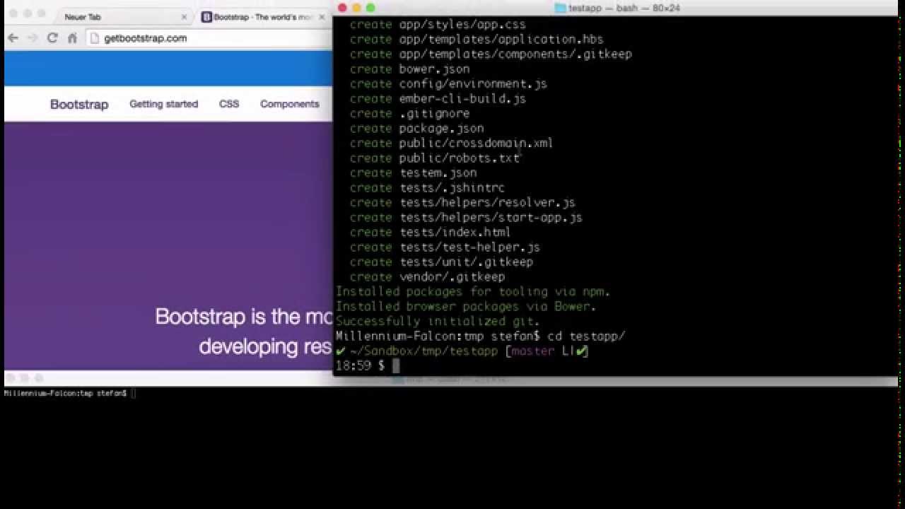 Setup Bootstrap with Ember.js