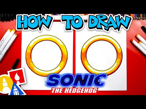 How To Draw A Ring From Sonic The Hedgehog Movie