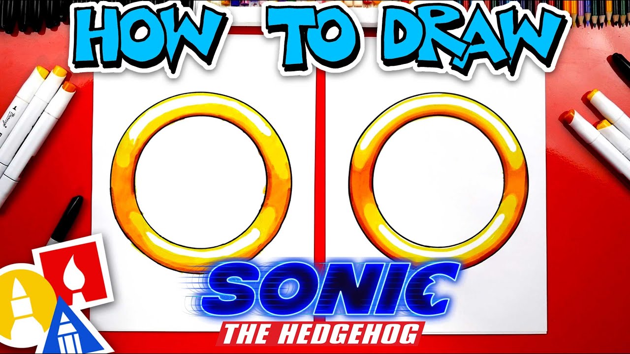 How To Draw A Ring From Sonic The Hedgehog Movie