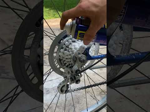 How I Clean My Bike Chain With WD-40! #shorts #asmr